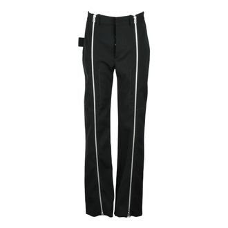 Bottega Veneta Elegante Hose aus Wollmischung mit geradem Bein - - Trousers - Damen - Schwarzk - S