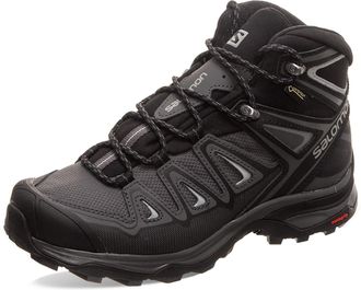 Salomon X Ultra 3 Mid Gore-Tex (wasserdicht) Damen Trekking- & Wanderschuhe, Grau (Magnet/Black/Monument), 42 EU