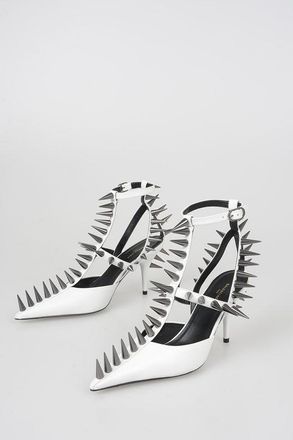 Balenciaga Ledersandalen mit Nieten 8 cm Absatz Gr&ouml;&szlig;e 36