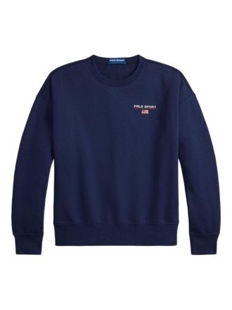 Polo Ralph Lauren Mens Crewneck Sweatshirt Blue Cotton Sweatshirts Sweater