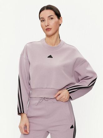 adidas Sweatshirt Future Icons 3-Stripes IS3880 Violett Loose Fit
