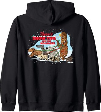 Star Wars Holiday Chewbacca Dog Walker Snow Funny Christmas Kapuzenjacke