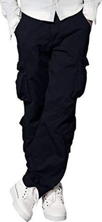 Matchstick Pantalons Cargo pour Hommes 3357(3357 Bleu,37.5W x 33L,2XL/36)