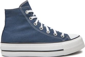 Converse Sneakers aus Stoff Chuck Taylor All Star Lift Platform HI A08215C Dunkelblau