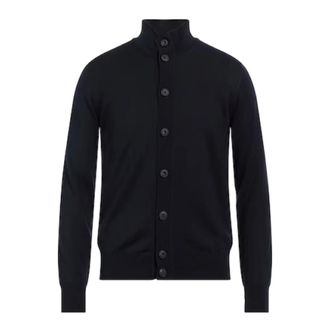 Alpha Studio Cardigan Blouson - Homme - Pulls - Bleu - Taille: XL