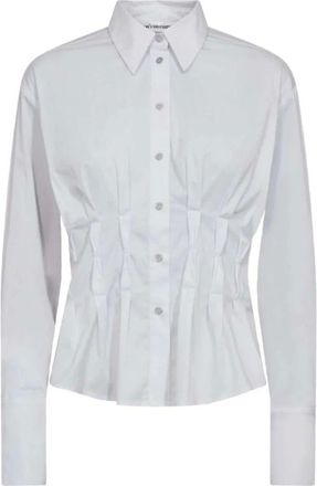 Co'Couture Femme, Blouses et Chemises, Blanc, Taille: 36 FR Chemise Blanche &agrave; Plis Taille