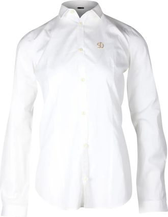 Dsquared2 chemise à logo brodé - Blanc