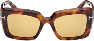Tom Ford unisex, Accessoires, Brun, Taille: 52 MM Leila-02 Lunettes de soleil
