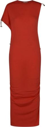 Coperni Femme, Robes, Rouge, Taille: 36 FR Adjustable Knit Dress
