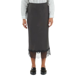 Marella Jupe Midi - Femme - Jupes - Gris - Taille: 42 FR