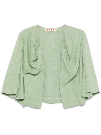Marni 2000s Bouclé-Jacke - Grün