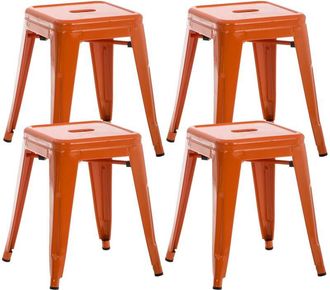 Clp 4er Set Hocker Armin orange
