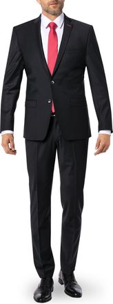 Roy Robson Herren Anzug schwarz Slim Fit