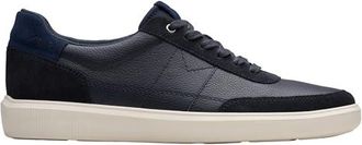 Clarks Homme Brodin Lo Basket, Cuir Bleu Marine, 42.5 EU