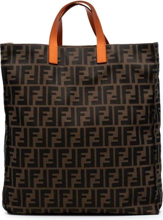 Fendi sac à main Shopping en toile à motif Zucca (2010-2025) - Marron