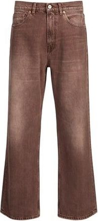 Our Legacy Jeans large d&eacute;lav&eacute; en coton