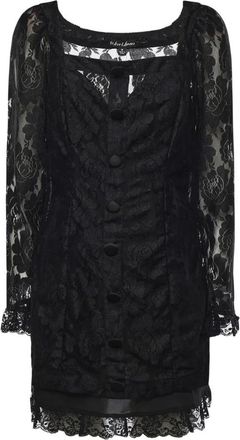 For Love & Lemons Femme, Robes, Noir, Taille: 40 FR Claudia Mini Dress