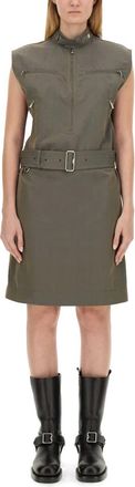 Burberry Moto Dress - Femme - Robes - Gris - Taille: 36 FR