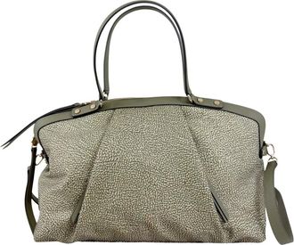 Borbonese Femme, Sacs, Vert, Taille: ONE Size Frame Bauletto Medium