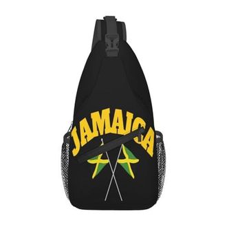Generic Drapeau Jama&iuml;cain Sac Banane D&eacute;contract&eacute; Sacoche Epaule L&eacute;ger Sac &Agrave; Bandouli&egrave;re Pour Femme Quotidien Homme