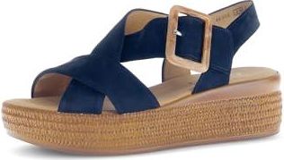 Gabor Sandales à lanières pour femme, Bleu 16, 38.5 EU