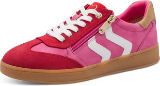 Marco Tozzi Marco Tozzi Damen Sneaker weiches Feel Me Wechselfu&szlig;bett weiches Innenfutter Vegan Modern, pink (PINK Comb), 40 EU