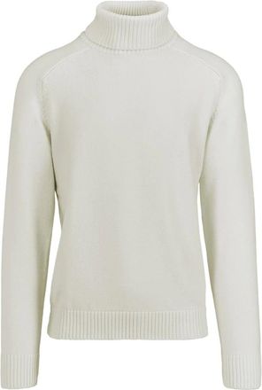 Bomboogie Homme, Pulls, Blanc, Taille: M Pull en maille lisse &agrave; col montant