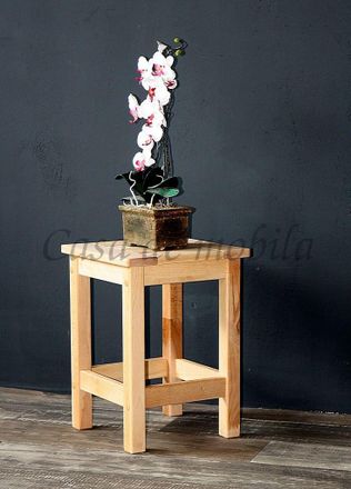 Casa Massivholz Nachttisch Sitz-Hocker Blumentisch Beistelltisch Kernbuche Natur ge&ouml;lt