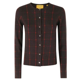 Guest In Residence Jane Checker Cardigan - - Knitwear - Damen - Braun - S