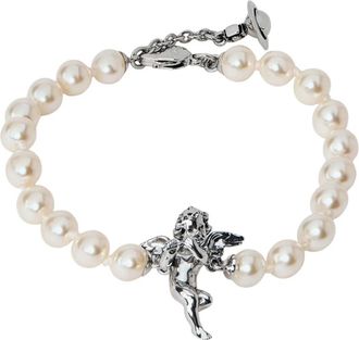 Vivienne Westwood Bracelet Perles Putti - Femme - Accessoires - Blanc - Taille: ONE Size