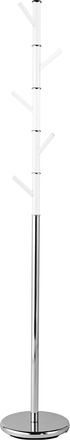 Premier Housewares Garderobenst&auml;nder, Acryl, verchromtes Metall, wei&szlig;, 29x29x173 cm