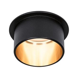 Paulmann 93378 Gil Spot LED encastrable &agrave; 3 niveaux de intensit&eacute; rond avec 1 x 6 W &agrave; intensit&eacute; variable Noir mat dor&eacute; 2700 K Coin