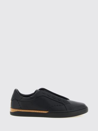Fendi Baskets slip-on City en cuir de veau avec logo jacquard