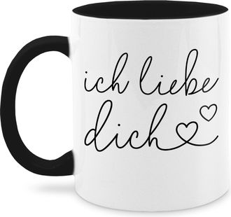 Shirtracer Tasse Tassen 325ml - Valentinstag Partner Freund & Freundin - ich liebe dich - Geschenke für Frauen Geschenkideen Männer Valentinstaggeschenk Ihn Jahr