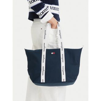 Tommy Jeans Handtasche Tommy Jeans Tjw Ess Daily Tote AW0AW18461 Beige