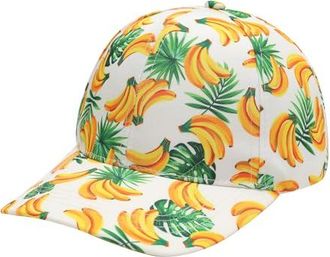 ZLYC Casquette de Baseball hawaïenne à imprimé Floral réglable pour Femme, Banane Blanche, Taille Unique