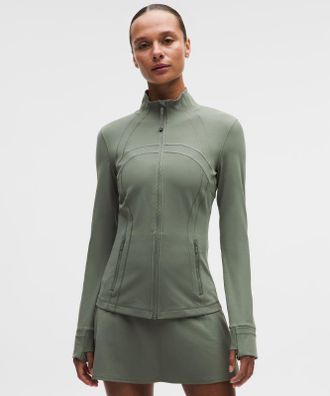 lululemon Define Jacke Nulu f&uuml;r Frauen - Gr&ouml;&szlig;e 10 in Willow Leaf