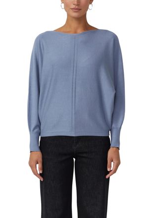 s.Oliver Feinstrickpullover mit Fledermaus&auml;rmeln und Ajour-Details