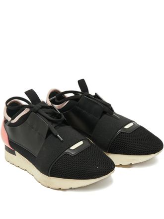 Balenciaga baskets 38 Race Runner en cuir - Noir