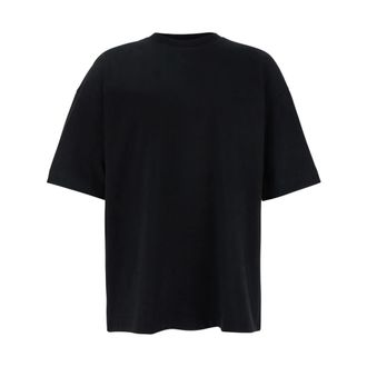 Juun.J Schwarzes Logo Besticktes Baumwoll-T-Shirt - - Tops - Herren - Schwarzk - M