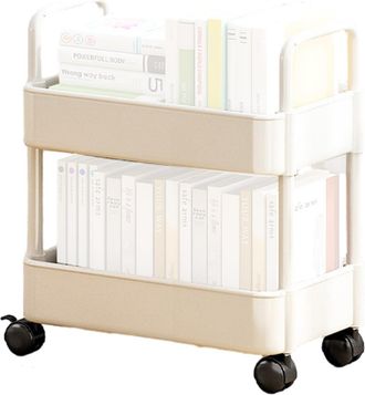 Generic K&uuml;chen-Aufbewahrungswagen - 43,5 X 25 X 37 Cm Gro&szlig;e Metallebenen, Abnehmbare Regale, Organizer, Leichtg&auml;ngiges Rollregal | Vorratsschrank-Aufbewahrung