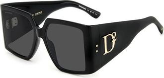 Dsquared2 unisex, Accessoires, Noir, Taille: 56 MM Design Unique Lunettes de Soleil D2 0096/S