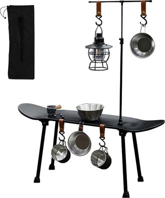 Generic Skateboard-Campingtisch - Klappbarer Skateboard-Tisch, faltbarer Picknicktisch, Skateboardtisch, Skateboardtisch, für Camping, Picknick-Dekoration