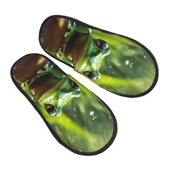 Generic Grenouille Et Pluie Unisexe Chaussons Antid&eacute;rapantes Slippers Doux Chaussures De Maison Pour Int&eacute;rieur Hiver Maison M