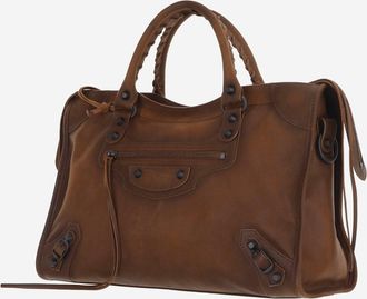 Balenciaga Womens Shoulder Bag Bel Air Caramel Leather
