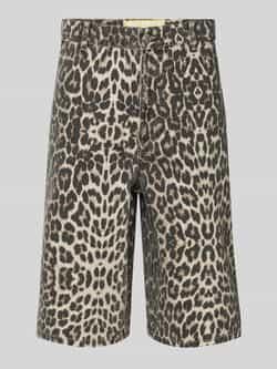 Review Leo-Print Baggy Jeans Shorts mit G&uuml;rtelschlaufen - Jorts