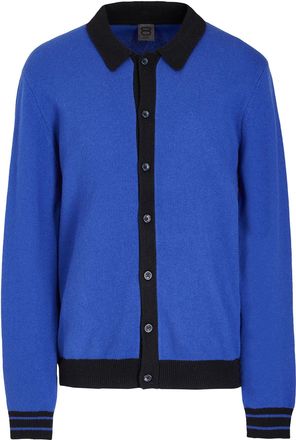 8 by YOOX WOOL BLEND COLLEGE KNIT CARDIGAN