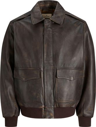 Jack & Jones Male Lederjacke Lederjacke