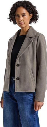 Street One Damen 1005340 Kurze Cosy Reversjacke, Sandy Mocca Mel, 36