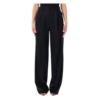Dries Van Noten Weite Faltenhose - - Trousers - Damen - Schwarzk - S